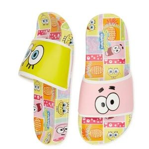 Shoes | Spongebob Squarepants And Patrick Slide Sandals | Poshmark